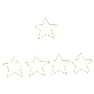 Cabilock Weihnachtsstern Metal 5st Metallrahmen in Sternform -sternenreifen Wand Hausdekorationen F&uuml;r Zu Hause Hausger&auml;te Kranzformen Zum Basteln Makramee-Gadg