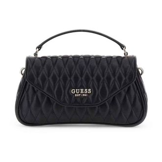 Guess Valla Quilted Handbag - - Bags - Damen - Schwarzk - ONE SIZE