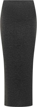 Alberta Ferretti Femme, Jupes, Gris, Taille: 36 FR Stretch Knit Midi Skirt