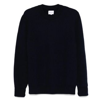Norse Projects Merino Henning Pullover - - Knitwear - Herren - Blau - M