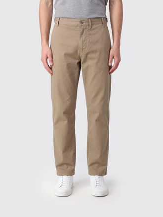 Christophe Lemaire Pantalon &agrave; coupe tapered en twill de coton taille moyenne