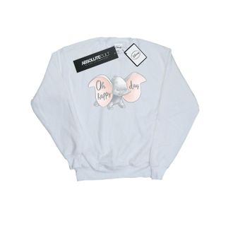 Disney Dumbo Happy Day Sweatshirt f&uuml;r Damen (Wei&szlig;)