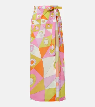 Pucci Pareo Orchidee aus Baumwolle