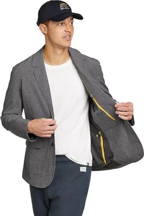 Eddie Bauer Blazer de voyage Ultimate Voyager pour homme, Gris anthracite, 54
