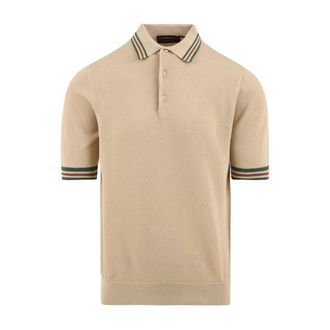 FILIPPO DE LAURENTIIS Cotton Polo - - Tops - Herren - Beige - L