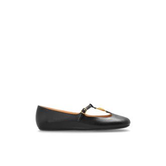 Chlo&eacute; Leder Ballettflats Leonare - - Shoes - Damen - Schwarzk - 38 1/2 EU