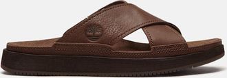 Timberland Casco Cove Slide Sandale f&uuml;r Herren in Dunkelbraun, Herren, Braun, Gr&ouml;&szlig;e