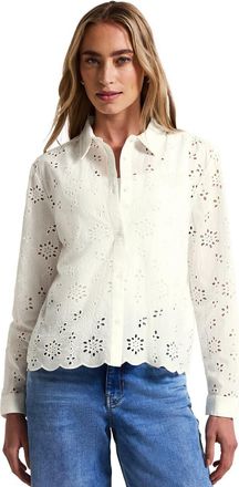 Street One Damen Hemdbluse mit Lochstickerei
