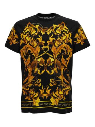 Versace Jeans Couture t-shirt à imprimé baroque - Noir