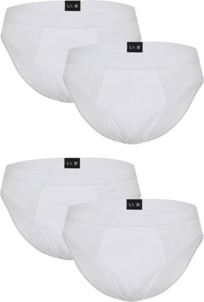 Lovable LVB Slip Multipack in Cotone Elasticizzato, Mutande Basic, Comode e Traspiranti, Intimo Uomo dal Comfort Totale, Pacco da 4 Uomo X4