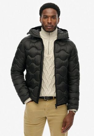Superdry Steppjacke HOODED QUILTED WAVE PADDED JKT