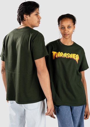 Thrasher Stacked T-Shirt forest green