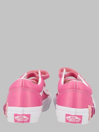 Vans Bow Detail Suede and Canvas Sneaker - Pink
