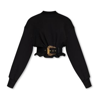 Versace Jeans Couture Felpa - - Sweatshirts & Hoodies - Damen - Schwarzk - 2XS