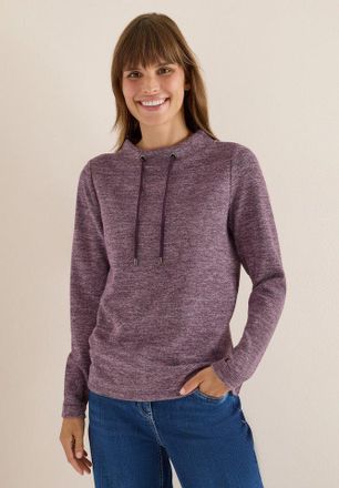 Cecil Langarmshirt in Melange Optik