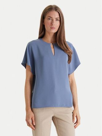 Calvin Klein Bluse LV044E902G Himmelblau Regular Fit