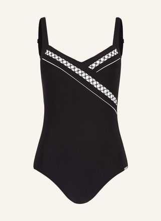 Charmline Charmline Shape-Badeanzug Textured Dimension schwarz