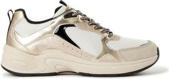 Geox Baskets Zarvia e cuir m&eacute;lang&eacute;