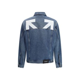 Off-white Mens Blue Cotton Denim Jacket Clothing