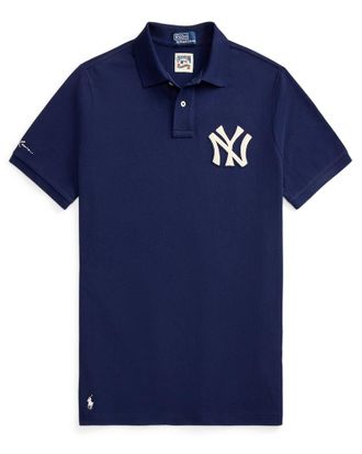 Ralph Lauren Piqu&eacute;-Poloshirt mit New York Yankees-Stickerei in