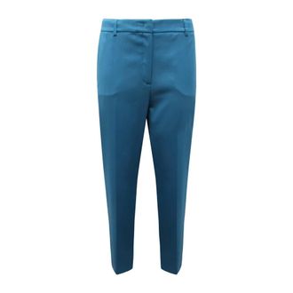 Max Mara Cigarette Fit Hose - - Trousers - Damen - Blau - L