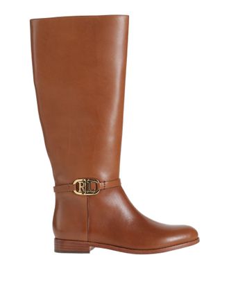 Ralph Lauren BRIDGETTE BURNISHED LEATHER TALL BOOT