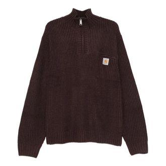Carhartt Work in Progress Homme, Pulls, Brun, Taille: XL Detroit Half Zip Sweater