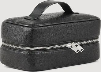 Sandro Trousse de toilette en toile grain&eacute;e