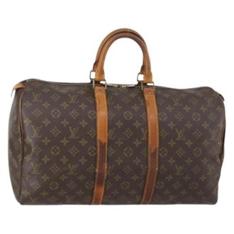 Louis Vuitton Pre-owned Canvas Weekend Bag - - Pre-owned - Damen - Braun - ONE SIZE