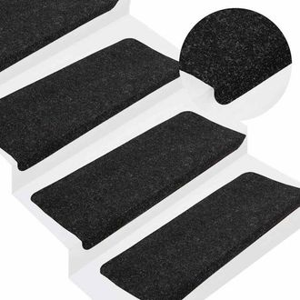 vidaXL Stufenmatten Selbstklebend 30 Stk. Anthrazit 65x24,5x3,5 cm Vidaxl