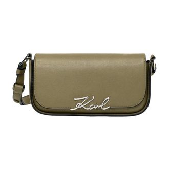 Karl Lagerfeld Petit sac bandouli&egrave;re K/Signature - Femme - Sacs - Vert - Taille: ONE Size