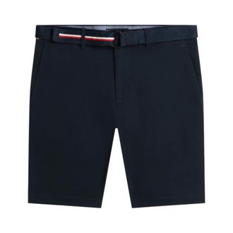 Tommy Hilfiger Homme, Shorts, Bleu, Taille: W38 Denton Belted Twill Slim 9.5 Inseam Shorts