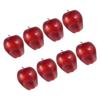 Cabilock 8Pcs Schlangenfruchtmodelle Modell Gef&auml;lschte S&uuml;&szlig;igkeiten Mais Fruchtdekoration K&uuml;nstliche Rote Fr&uuml;chte Falsche Fr&uuml;chte F&uuml;r Sch&uuml;ssel Kunst Zitronen Ho