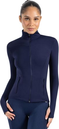 Smilodox Sportjacke Damen Kenna, Laufjacke mit Stehkragen, Sport Oberteil mit tailliertem Schnitt & Daumenl&ouml;chern, K&ouml;rperbetonte Sportjacke, Fitness Oberteil i