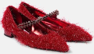 Jimmy Choo London Ballerines Mary Jane Bing à ornements