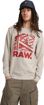 G-Star G-Star RAW Mens Sweats Construction r sw, Beige (Whitebait D24678-D562-1603), XL