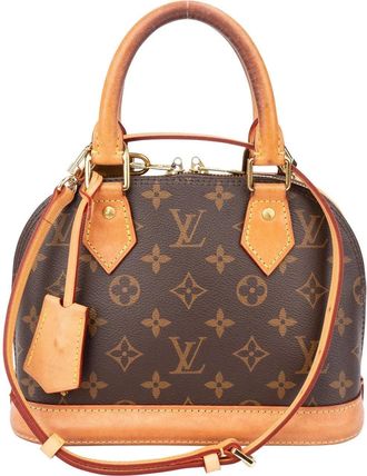 Louis Vuitton Crossbody Bags - Louis Vuitton Canvas Monogram Alma BB Handbag - Gr. unisize - in Braun - f&uuml;r Damen