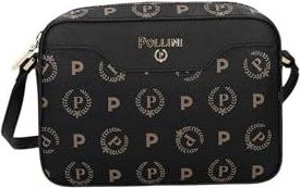 Pollini Femme Sac &agrave; bandouli&egrave;re Polyur&eacute;thane TE8414PP03Q2C, Noir, Taille unique