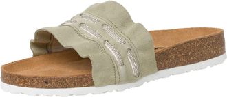 Tamaris Damen Pantoletten, Frauen Slipper,sommerclogs,Sandalen,Freizeitschuhe,Schlupfschuhe,schluepfschuhe,Slipper,Slides,Pistacchio,39 EU