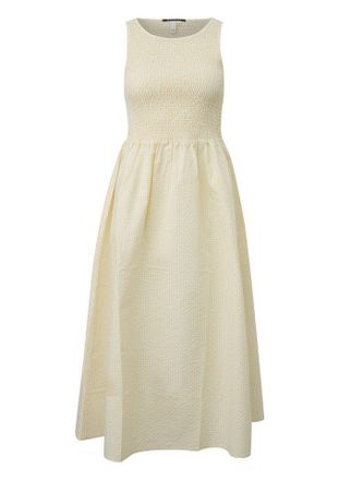 QS by s.Oliver Midikleid Kleid Kleid mit Smockdetail
