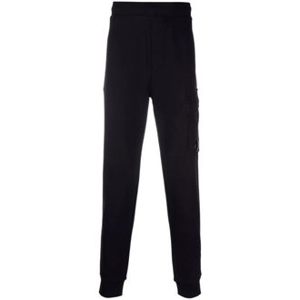 C.P. Company Diagonal Raised Fleece Sweatpants - - Trousers - Herren - Schwarzk - L