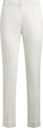 Etro Femme, Pantalons, Blanc, Taille: 36 FR Pantalon Capri en coton stretch