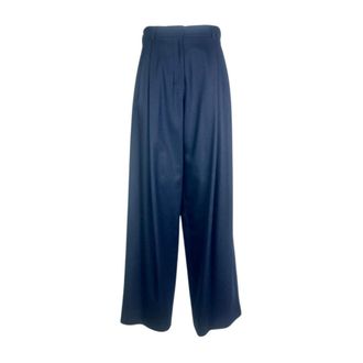 Max Mara Wide Leg Hosen - - Trousers - Damen - Blau - M