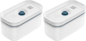 Zwilling Fresh & Save Vakuum Lunchbox, Gr&ouml;&szlig;e S, Kunststoff, Semitransparent-La Mer (Packung mit 2)