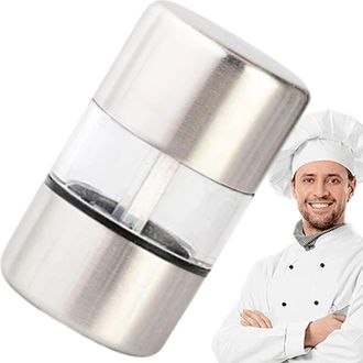 Generic Pfefferm&uuml;hle - Mahlwerk f&uuml;r Nahrungserg&auml;nzungsmittel, Pfefferm&uuml;hle | Manuelle Salzm&uuml;hle aus Edelstahl | Kleine Tragbare Multifunktionale Salzm&uuml;hle und