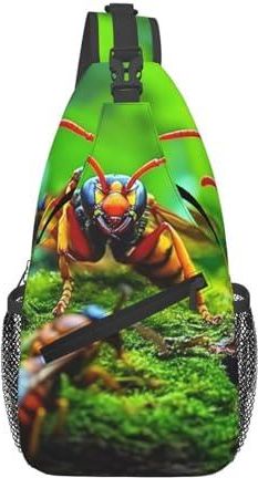 Generic Vivid Insect Sac &agrave; bandouli&egrave;re de voyage pour homme Sac &agrave; dos de randonn&eacute;e