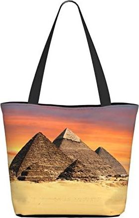 AOOEDM Sac shopping pour femme Pyramides &eacute;gyptiennes 33 x 27,9 x 17,8 cm. Le cadeau parfait pour la Saint-Valentin. Cest de la Saint-Valentin pour maman, fil