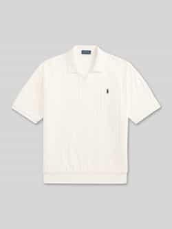 Polo Ralph Lauren Relaxed Fit Poloshirt aus reiner Baumwolle in Strick-Optik