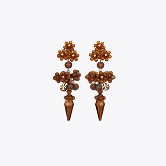 Tory Burch Damen Curiosity Beaded Linear Earrings