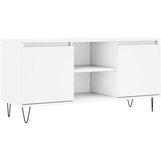 vidaXL Vidaxl - Meuble tv blanc 104x35x50 cm bois ding&eacute;nierie